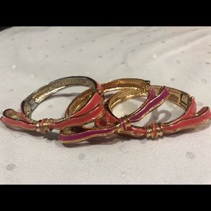 Rachel Leigh | Jewelry | Rachel Leigh Coral Bow Cuff Gossip Girl | Poshmark